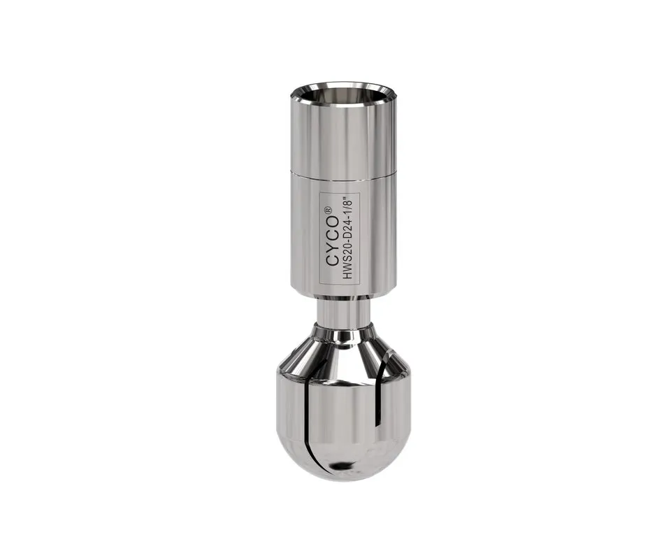CYCO Rotary Tank Cleaning Nozzle With 3 High Pressure Flat Fan Spray ...